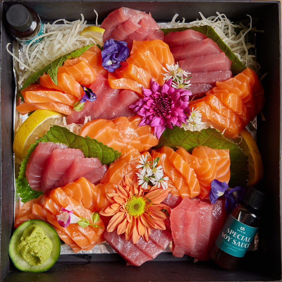 Salmon and Tuna Sashimi Set – Tasteandtell